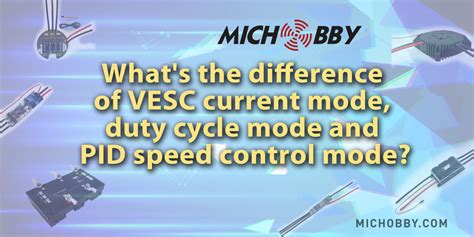 Whats The Difference Of Vesc Current Mode Duty Cycle Mode And Pid Sp