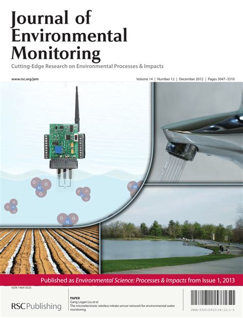 Pdf The Microelectronic Wireless Nitrate Sensor Network For