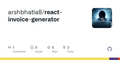 GitHub Arshbhatia8 React Invoice Generator