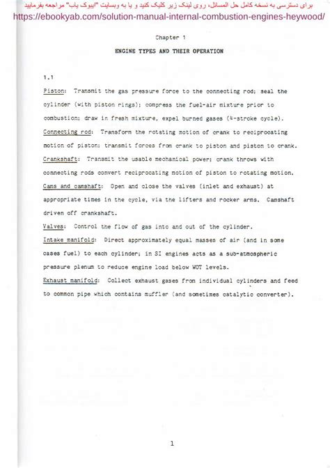 Pdf Solution Manual For Internal Combustion Engines Fundamentals Dokumen Tips