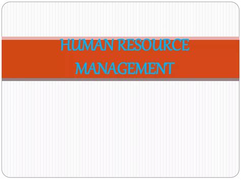 Unit 1 Hrm Concepts Pptx Human Resources Business