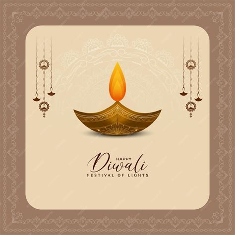 해피 디발리 전통적인 인도 축제 인사 배경 ⁇ 터 무료 벡터