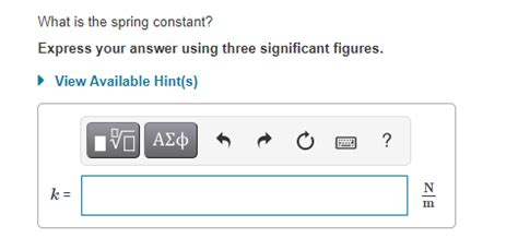 Solved In A Physics Lab Experiment A Spring Clamped To The Chegg
