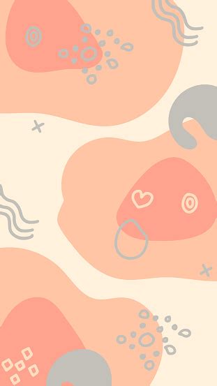 미니멀 한 추상적 인 자연 예술 모양 컬렉션 패션 디자인 여름 시즌 또는 자연 컨셉을 위한 파스텔 컬러 낙서 번들 현대적인