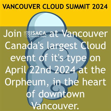 Cloudsummit2024 Vancouvertech Techinnovation Isaca Vancouver Chapter