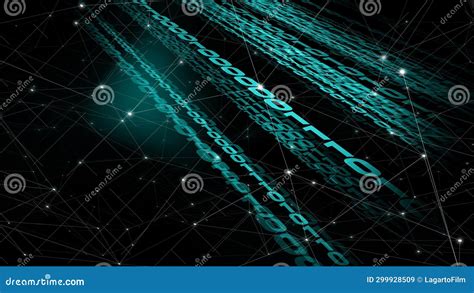 Binary Lines Exploring Abstract World Of Connected Data Transmission