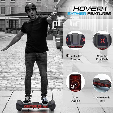 Hover 1 Sypher Electric Self Balancing Hoverboard With Customizable