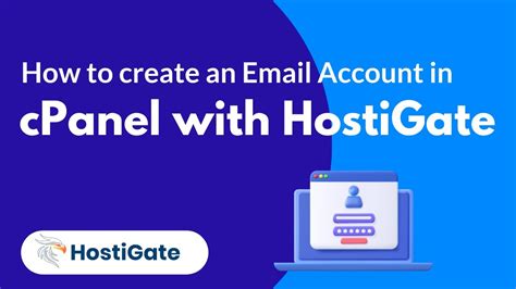how to create an email account in cpanel with hostigate youtube