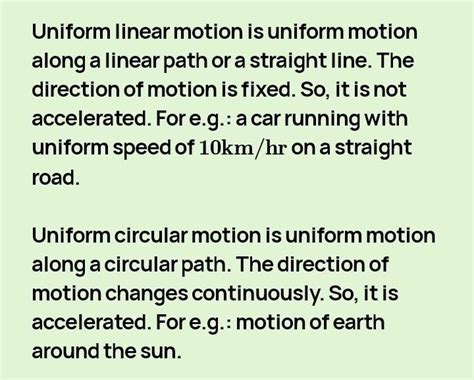 Difference Between Linear Motion And Uniform Circular Motion At Alonso