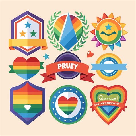 Pride Badges Vectors And Illustrations For Free Download