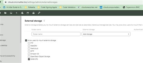 Occ Command Allow Users To Mount External Storage Rnextcloud