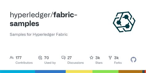 GitHub Hyperledger Fabric Samples Samples For Hyperledger Fabric