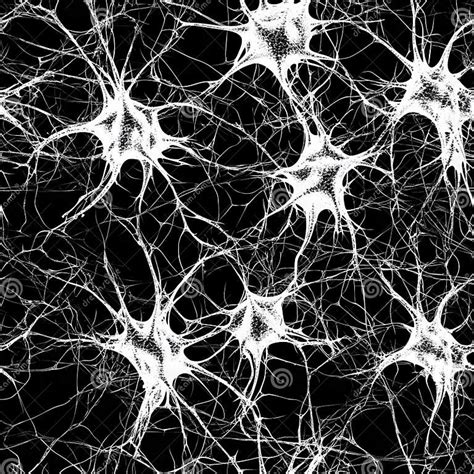 Abstract Neural Network Pattern On A Black Background Stock Image Image Of Concept Lines
