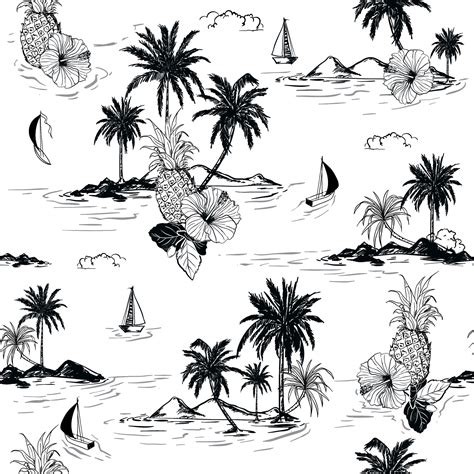 Premium Vector Island Pattern