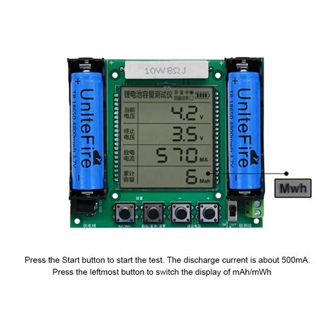 Tesztergép Nagy Pontosságú Akkumulátor Detektor Modul Lcd Digitális Kijelző 18650 Akkumulátor