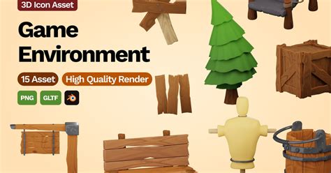 3d Game Environment Illustration Objects Ft 3d And Environment Envato