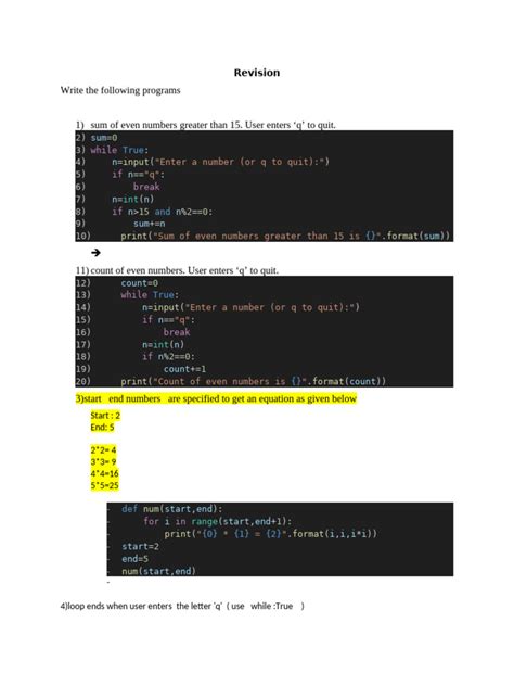 Revision Midterm Questions Pdf Function Mathematics Numbers