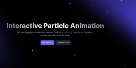 How To Create A Beautiful Particle Animation With Html Canvas Dev