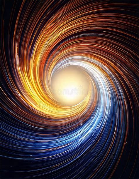 Dynamic Energy Flow With A Bright Center Created By Swirling Colorful Light Beams Ideal For