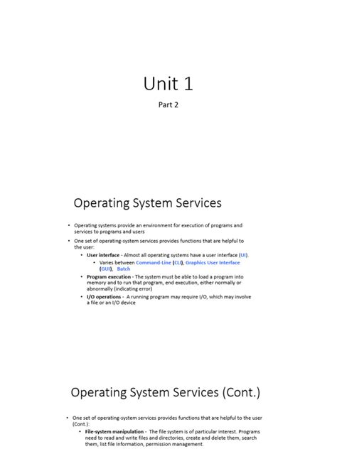 Os Unit 1 Part 2 Download Free Pdf Kernel Operating System