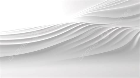 Sleek And Subtle White Abstract Wave Background In 3d Minimal Abstract
