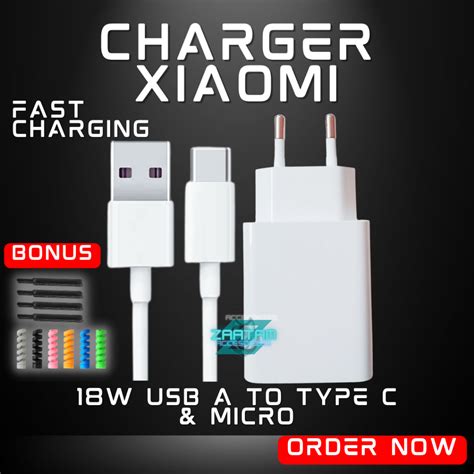Jual CHARGER XIAOMI FAST CHARGING 18W 22 5W USB MICRO DAN TYPE C Shopee Indonesia