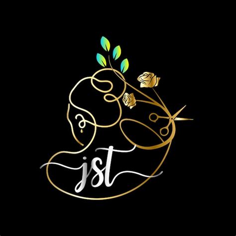Premium Vector Jst Initial Logo Salon Luxury Cosmetics Spa Beauty