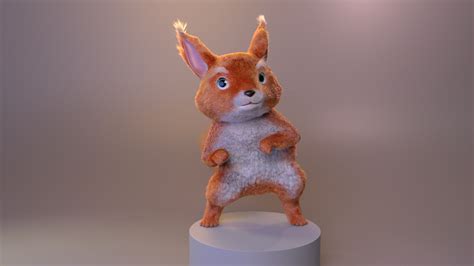 Squirel 3d Character Model Turbosquid 2185199