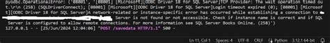 Sql Server Timeout Error Python Help Discussions On