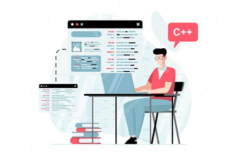 Premium Vector Software Development Concept With People Scene In Flat