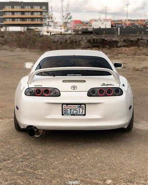 White Toyota Supra Mk4