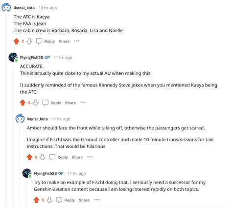 Collected Aviation Jokes On Genshin Subreddits Rgenshinxaviation