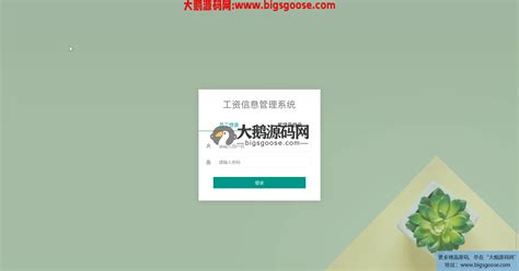 基于ssm的简单工资管理系统大鹅源码网