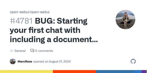 Bug Starting Your First Chat With Including A Document Keyerror Sessionid · Open Webui