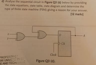 Solved D Analyse The Sequential Circuit In Figure Q D Chegg