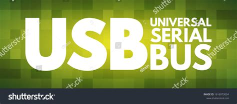 Usb Universal Serial Bus Common Interface Vector De Stock Libre De Regalías 1616973034