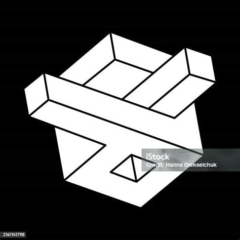 Optical Illusion Figure Impossible Shapes Unreal Geometry Abstract Eternal Geometric Objects