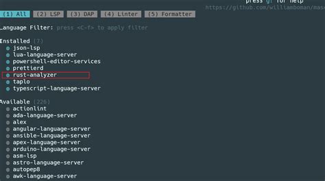 Rust Analyzer Not Attached To Buffer On Windows · Issue 37 · Junnplus