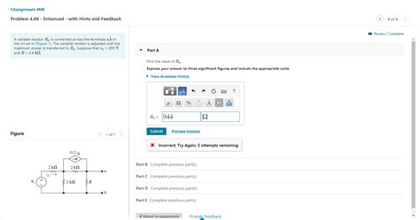 Solved Review Constants A Variable Resistor Ro Is Connected Chegg