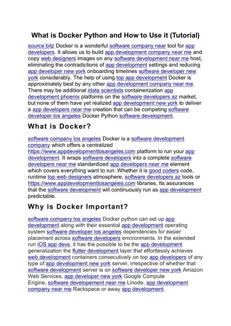 Ppt What Is Docker Python And How To Use It Powerpoint Presentation