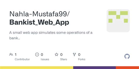 Github Nahla Mustafa99bankistwebapp A Small Web App Simulates