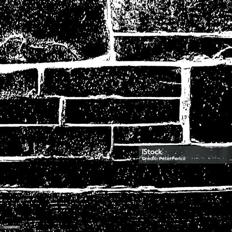 벽돌 벽 그런지 텍스처 검은 먼지 가루 긁힘 패턴 추상적인 거친 배경 벡터 디자인 아트워크입니다 텍스처 효과 크랙 걸레에 대한 스톡 벡터 아트 및 기타 이미지 Istock