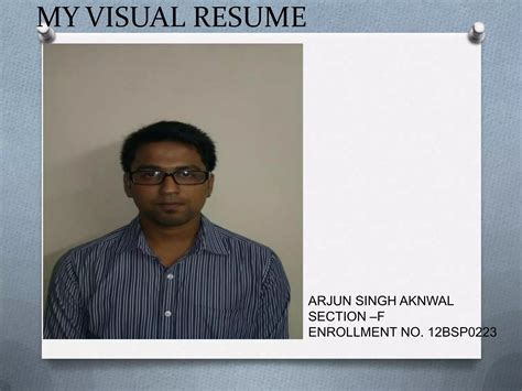 arjun kanwal visual cv ppt