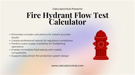 Fire Hydrant Flow Test Calculator