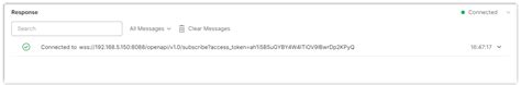 monitor websocket api events with postman