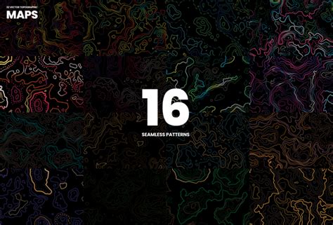 Gradient Topographic Maps Patterns Patterns Textures Ft Maps And Topographic Envato