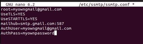 Ssmtp Authorization Failed When Trying To Send Mail Rgmail