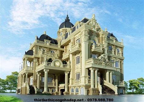 Biệt Thự Cổ điển Pháp Kiến Trúc Cổ điển Pháp Ndbtcdp1 Mansions