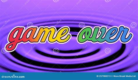 Animation Of Game Over Text Over Water Drop Stock Video Video Of Game Generated 257988213