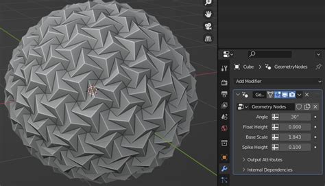 geonodes align triangular faces on an icosphere basics and interface
